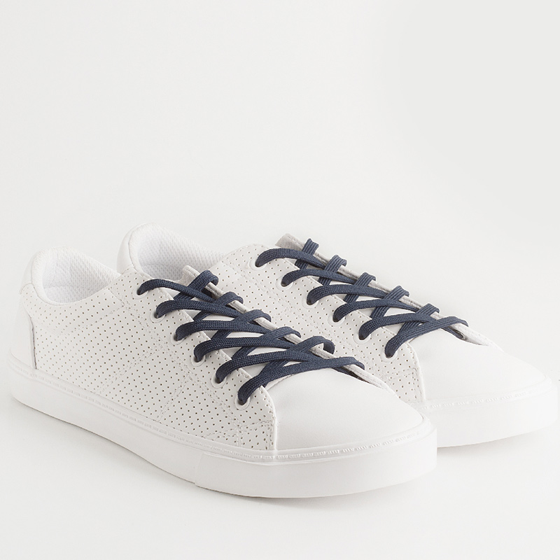 F4 – Flat 8mm – Navy - KipzKapz Shoelace